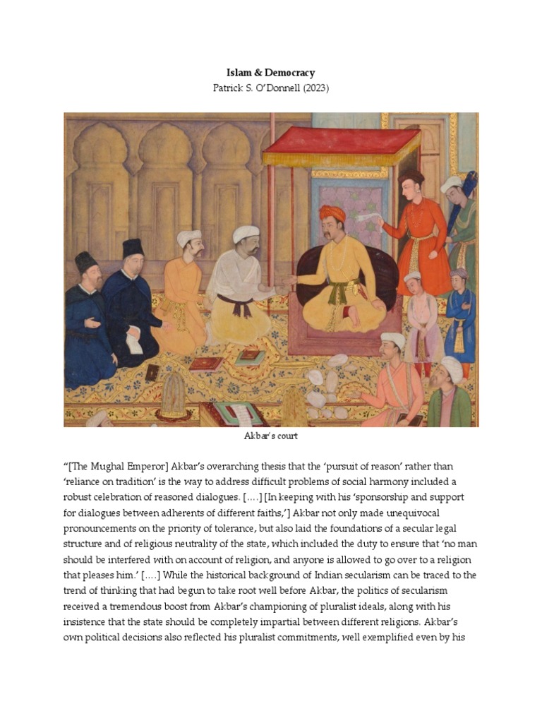 Islam And Democracy Pdf Islamism Democracy