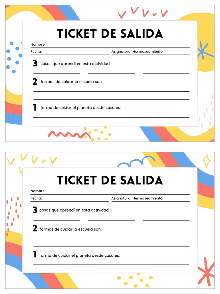 Ticket Salida | PDF