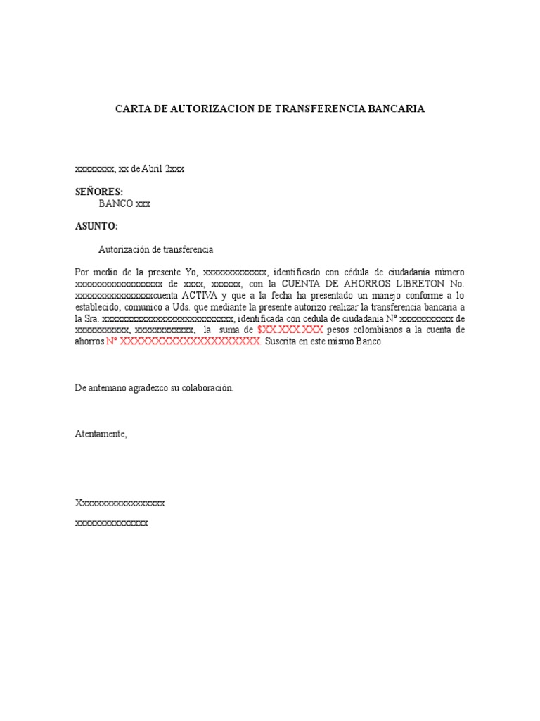 Carta de Autorizacion | PDF