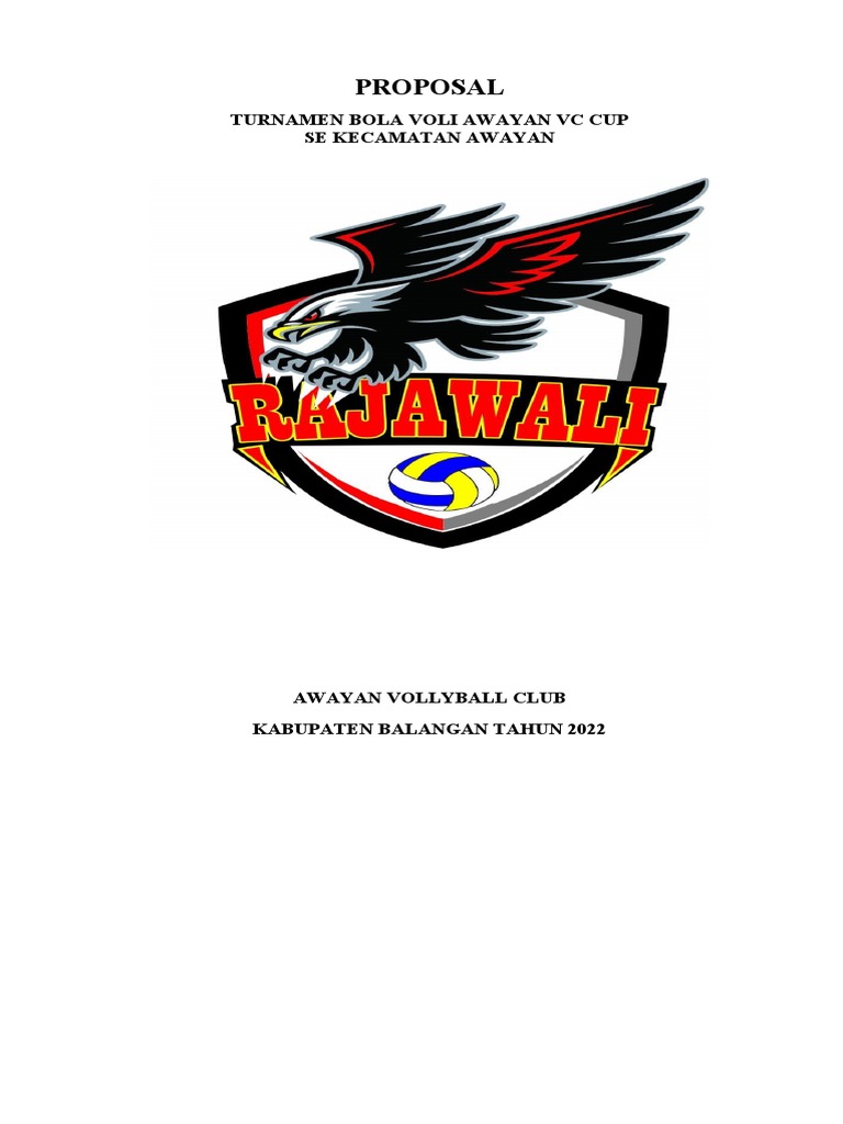 Proposal Dana Turnamen Voli Awayan | PDF