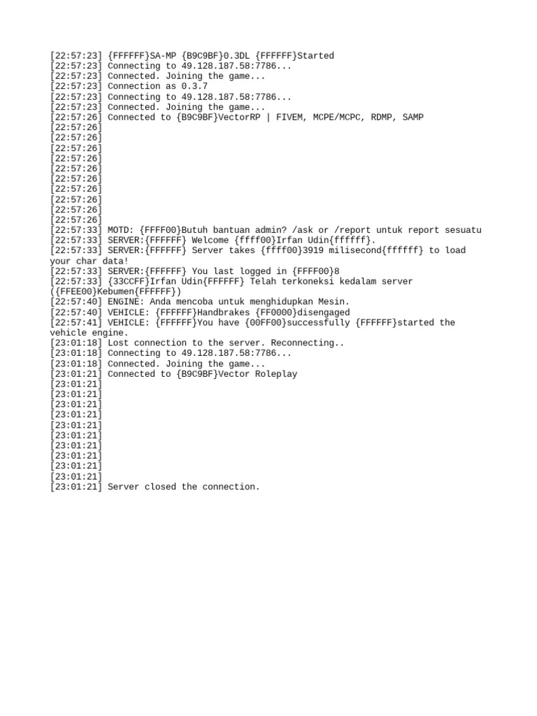 Log GTA SA | PDF