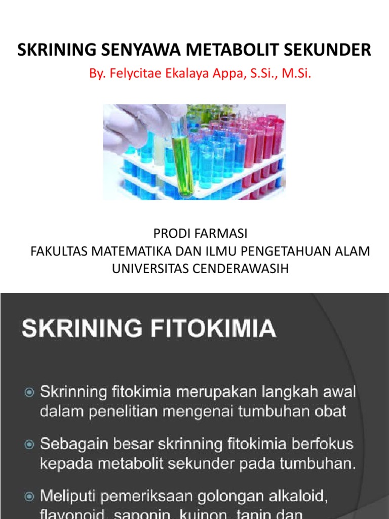 Skrining Fitokimia | PDF