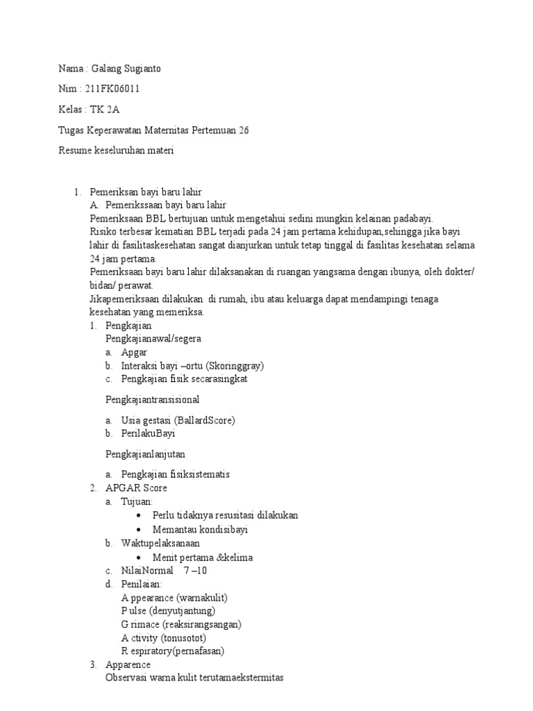 Galang Sugianto - Tgs Resume Kep - Mater | PDF | Pengembangan Diri