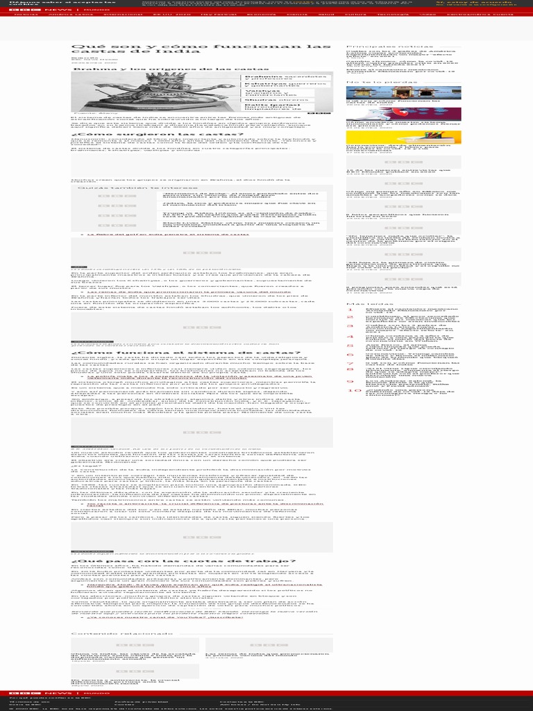 Qué Son y Cómo Funcionan Las Castas de India - BBC News Mundo | PDF | Dalit | Casta