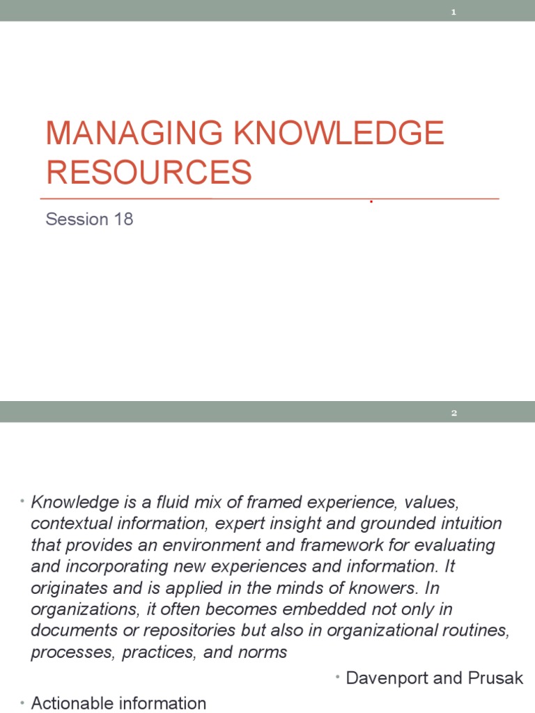 18 RBS Knowledge | PDF | Tacit Knowledge | Knowledge Management