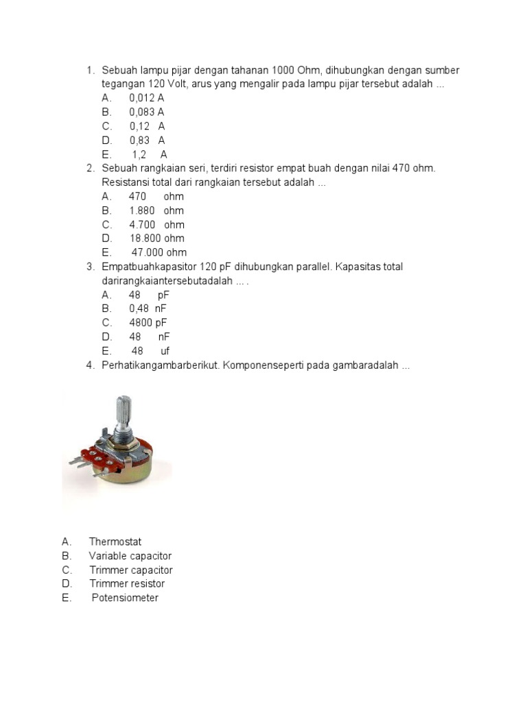 Soal TAV C3 | PDF