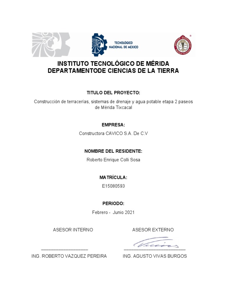 Proyecto de Residencia | PDF