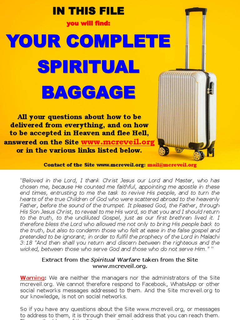 Your Complete Spiritual Baggage Guide | PDF | Jesus | Abrahamic Religions