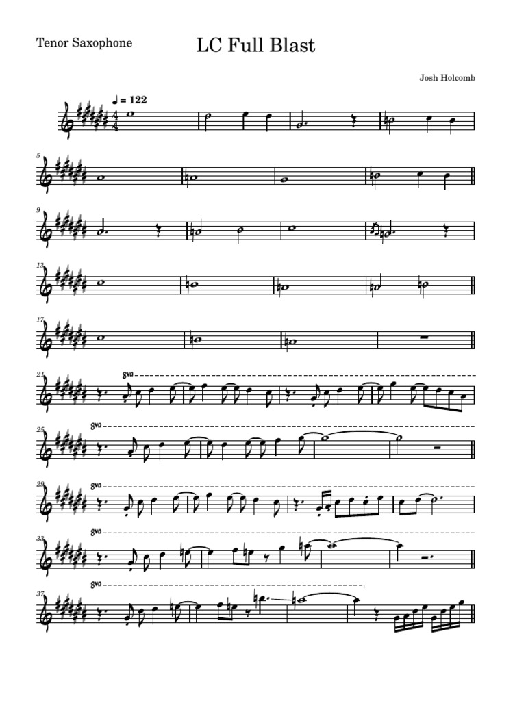 LC Full Blast-Tenor Saxophone | PDF | Saxophone