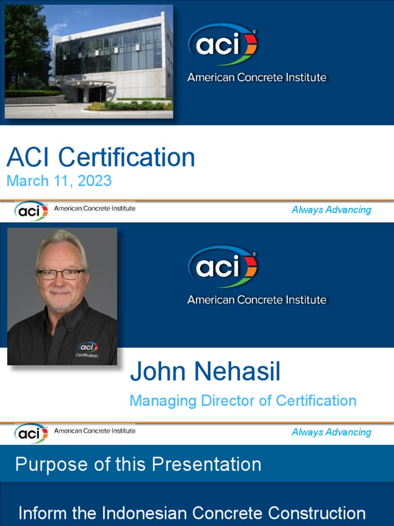 ACI Certification Impact in Indonesia | PDF | Concrete | Certification