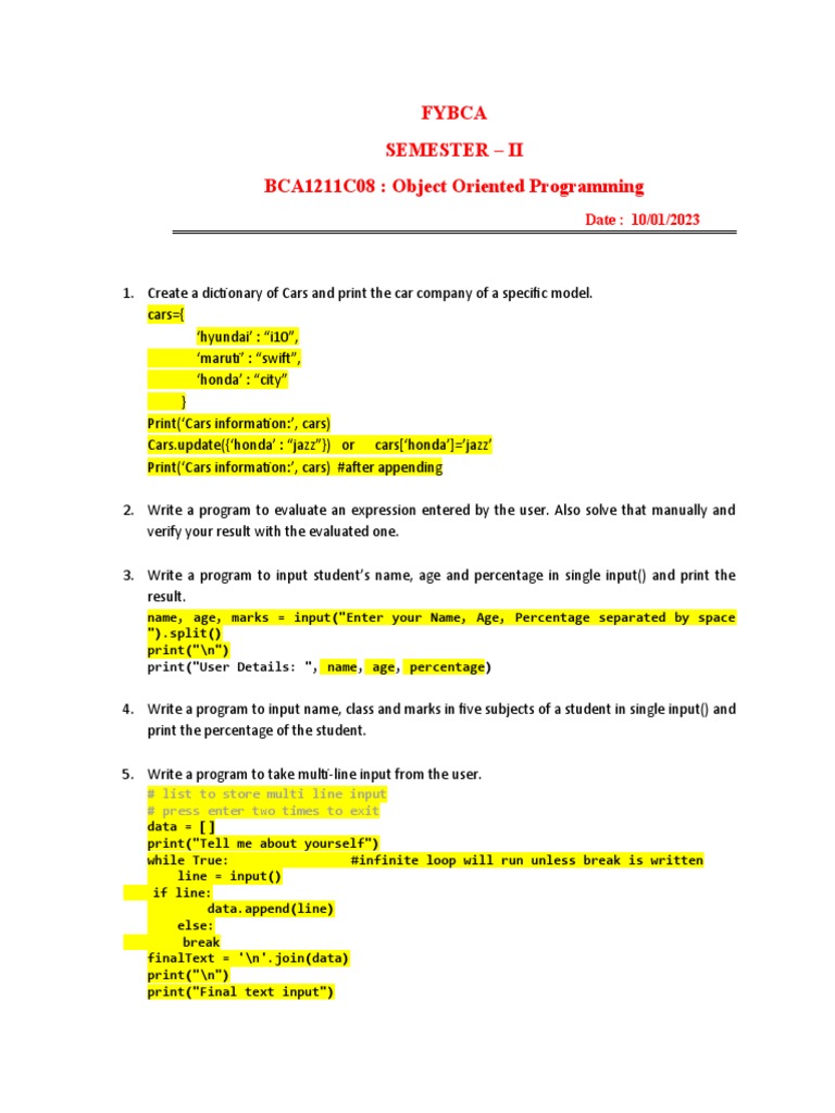 Assignment 1 Pdf Parameter Computer Programming Class Computer Programming