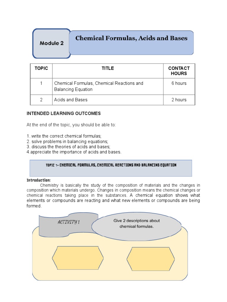 Module 2-Quali and Quanti Chem Lec | PDF | Acid | Chemical Reactions