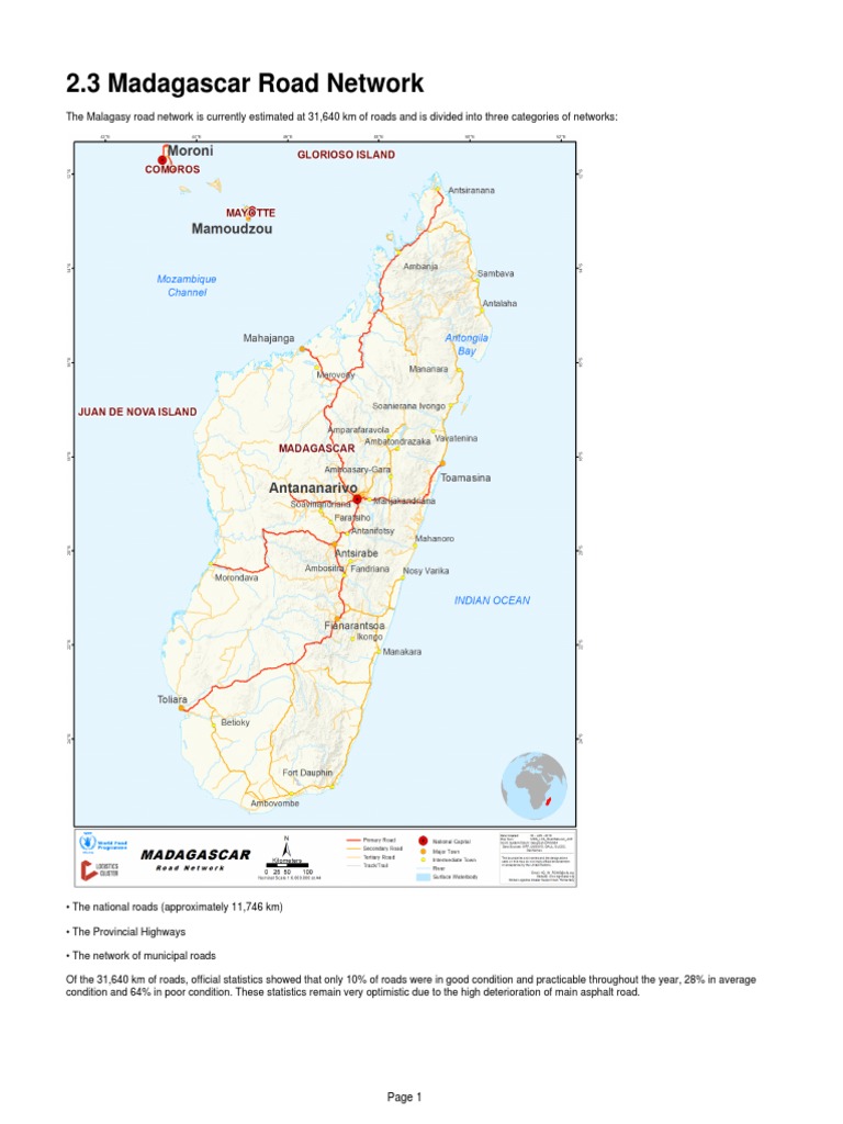 DLCA 2.3MadagascarRoadNetwork 300123 1145 12 | PDF | Madagascar | Road