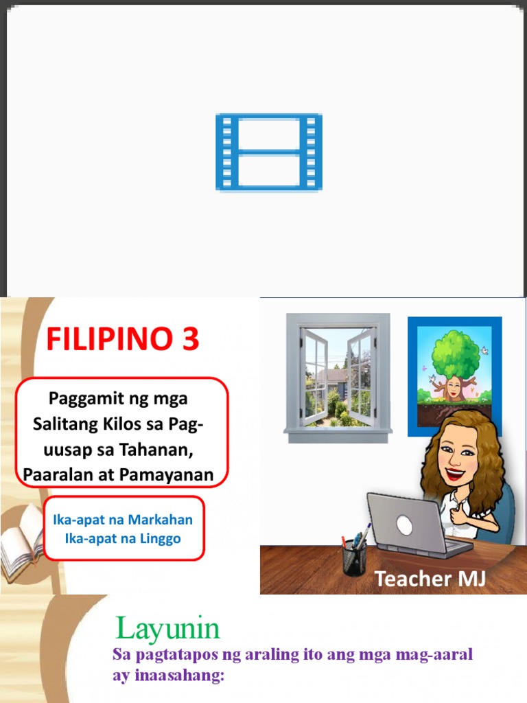 FILIPINO 7 QUARTER 4 WEEK 4 Paggamit NG Mga Salitang Kilos Sa Pag-Uusap ...