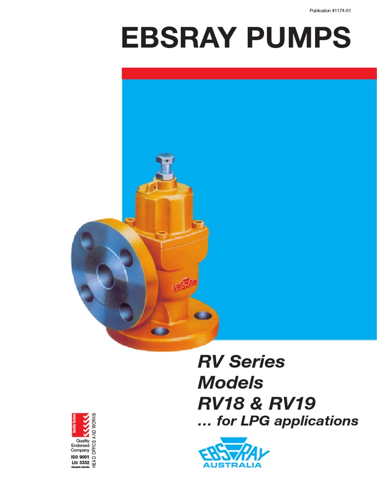 Ebsray RV Series LPG Bypass Valves | PDF | Valve | Pump