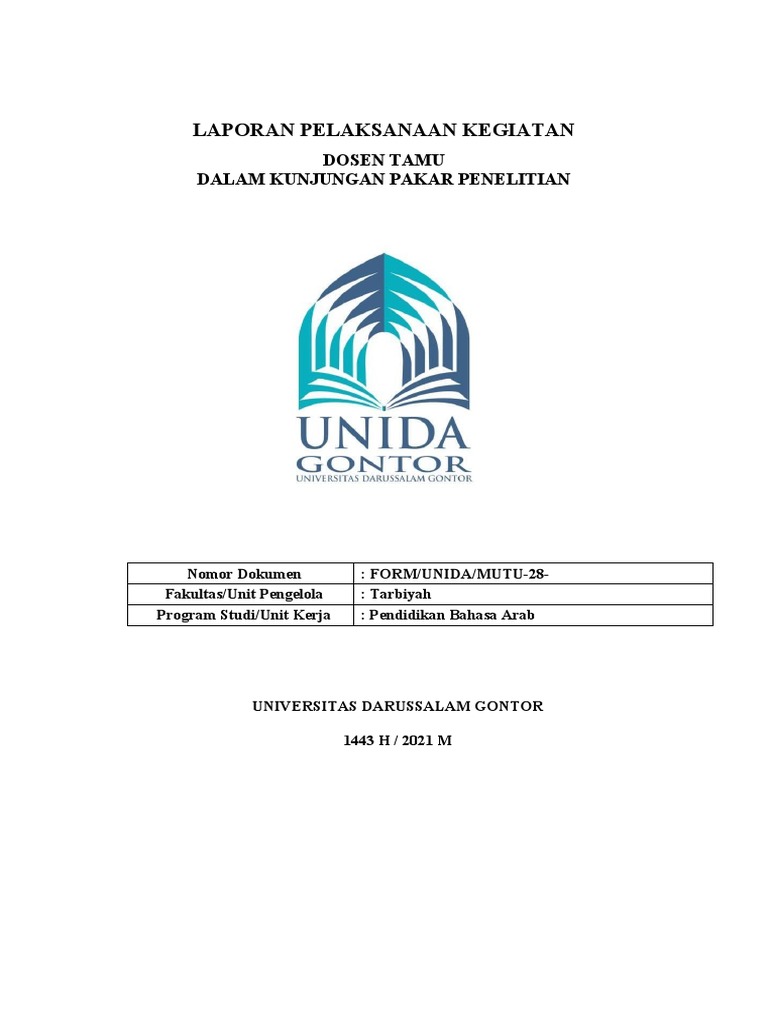 Kunjungan Pakar Penelitian PBA | PDF