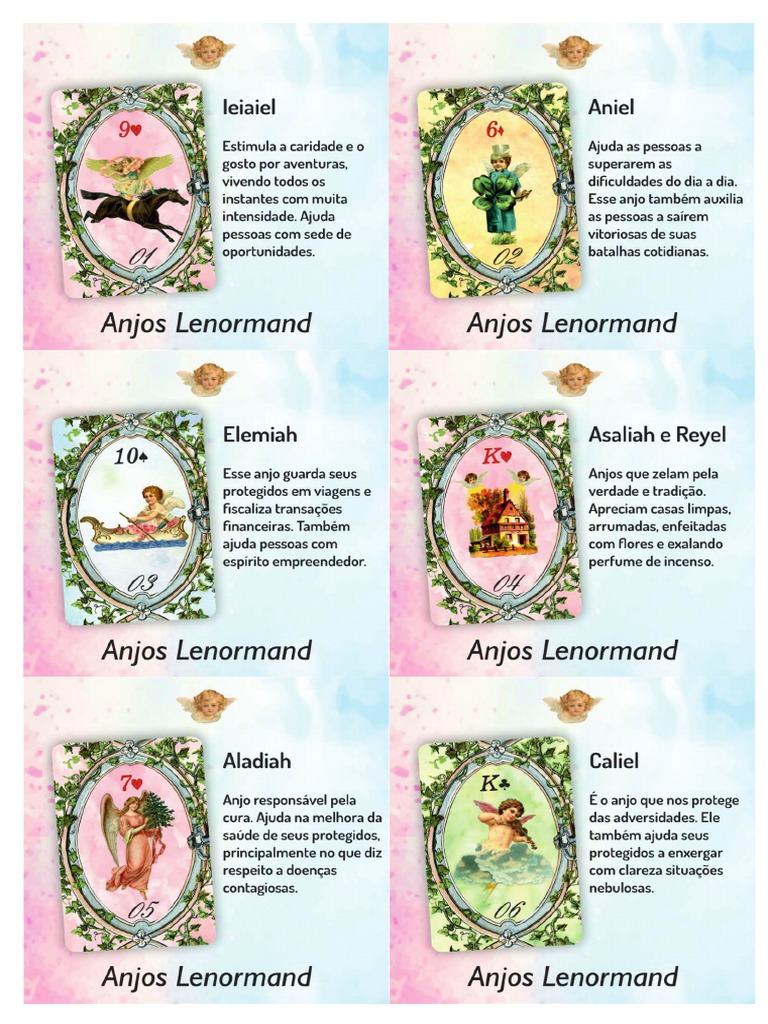 Deck Card Dos Anjos Lenormand | PDF