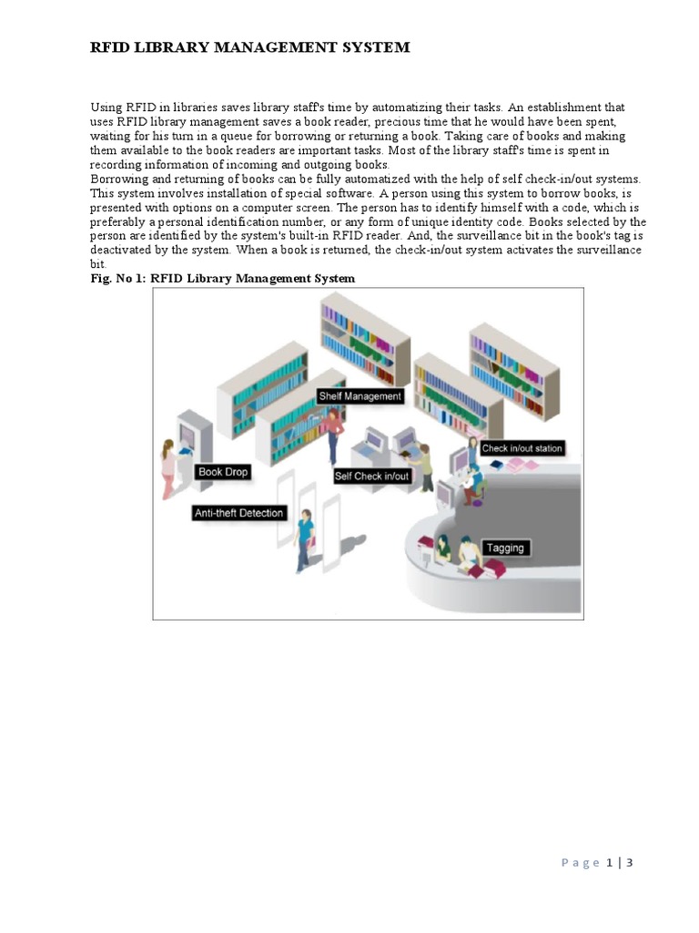 Rfid Library Management System | PDF | Radio Frequency Identification ...