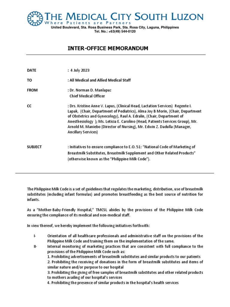 Mother Baby - Memo - 2023 - 01 | PDF | Breast Milk | Breastfeeding