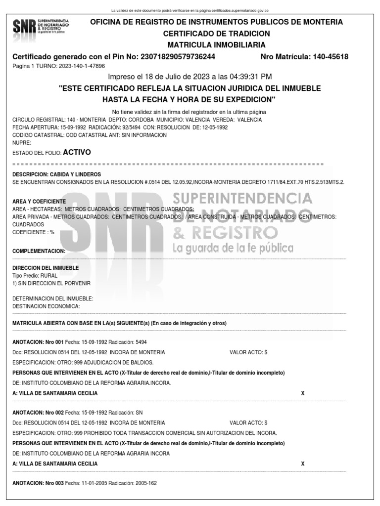 Certificado De Libertad Y Tradición Pdf Ley Común Derecho Civil Common Law
