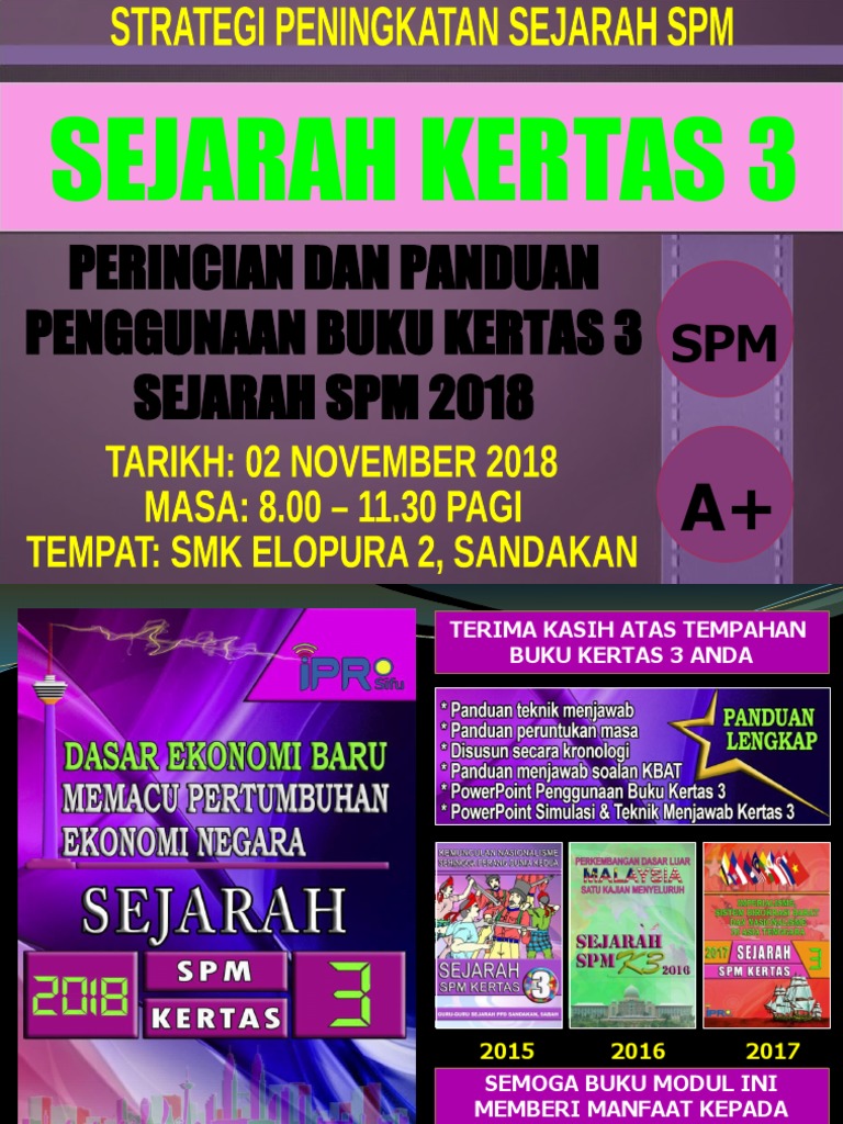 Teknik Simulasi Kertas 3 2018 | PDF | Seni & Disiplin Bahasa | Kajian ...