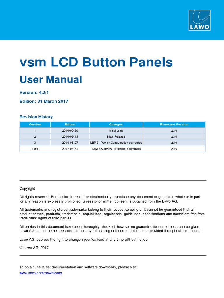 Vsmgear LBP and LBP Accessories User Manual V40 1 | PDF | Power Supply | Computer Network