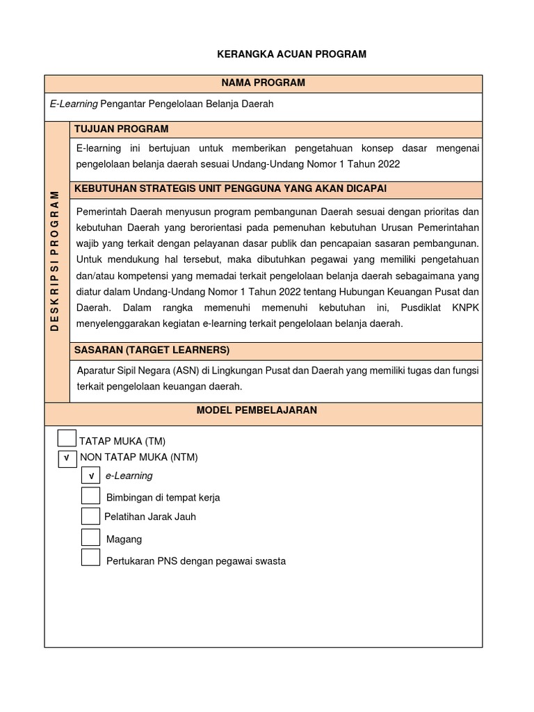 Kap e Learning Pengantar Pengelolaan Belanja Daerah PDF | PDF | Bisnis