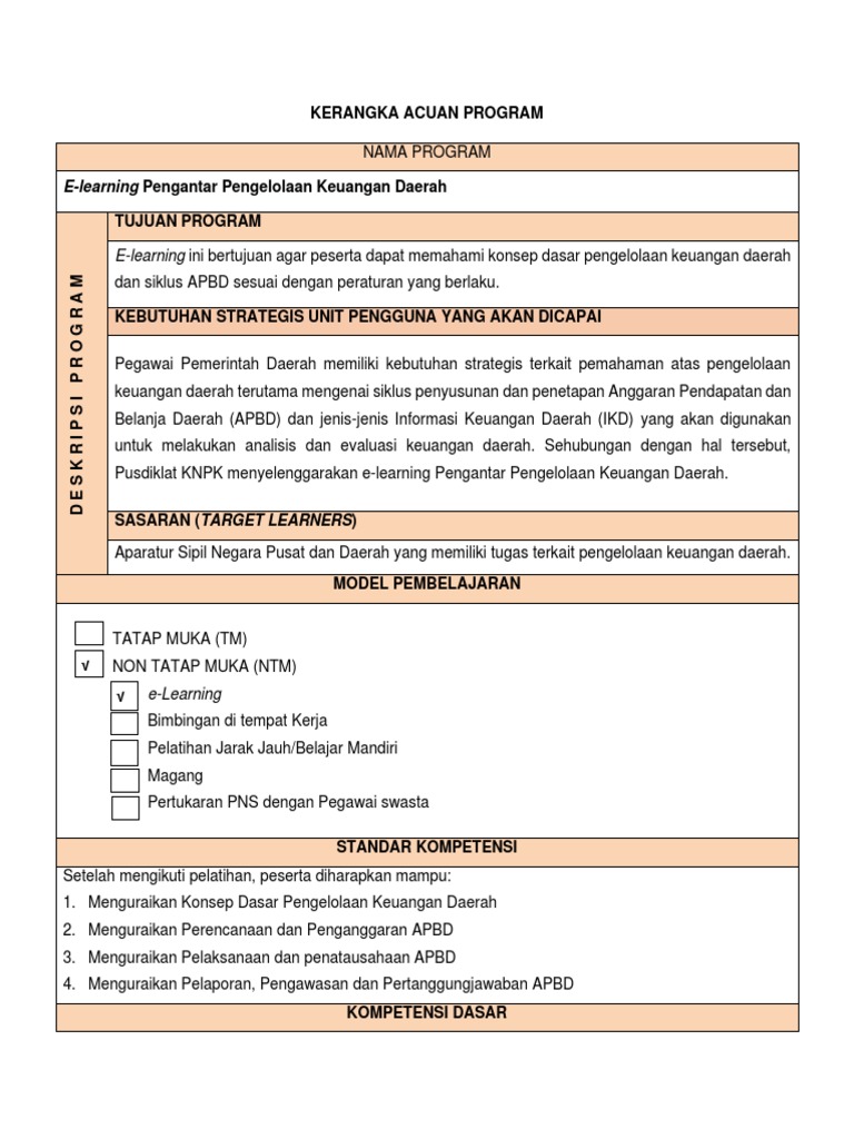 Kap e Learning Pengantar Pengelolaan Keuangan Daerahpdf | PDF
