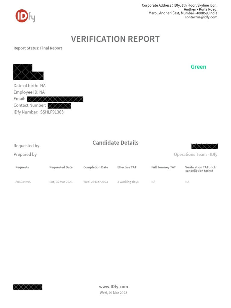 Sample Green Report | PDF | Information | Audit