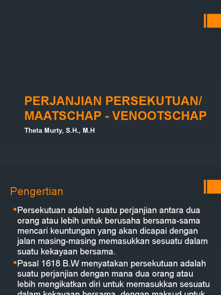 Perjanjian Persekutuan | PDF