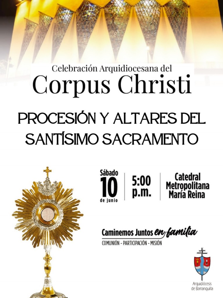 Procesión Corpus Christi | PDF | eucaristía | Cristo (título)