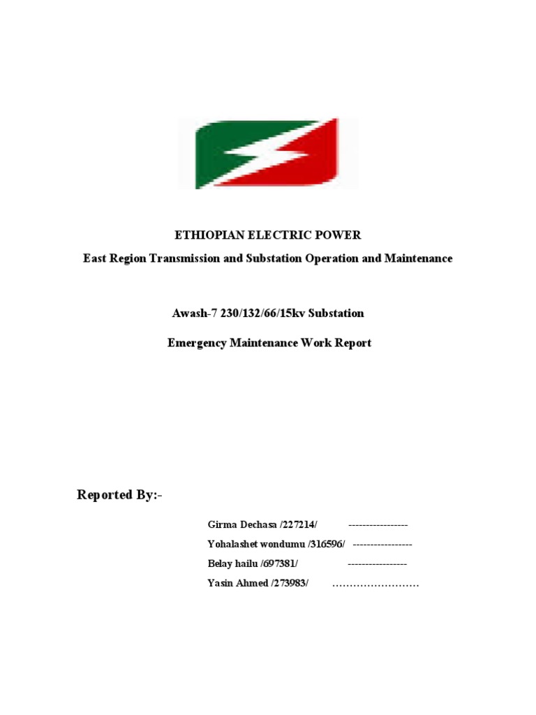 Emergency Maintenance Work Report | PDF