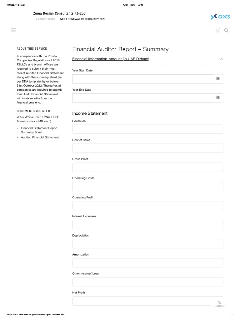 AXS - Home - Financial Reporting | PDF | Financial Statement | Income ...