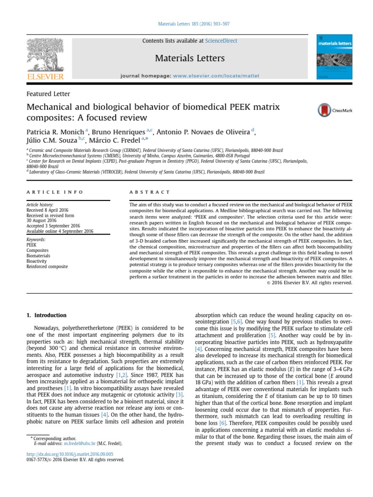 Mon Ich 2016 | PDF | Composite Material | Biomaterial