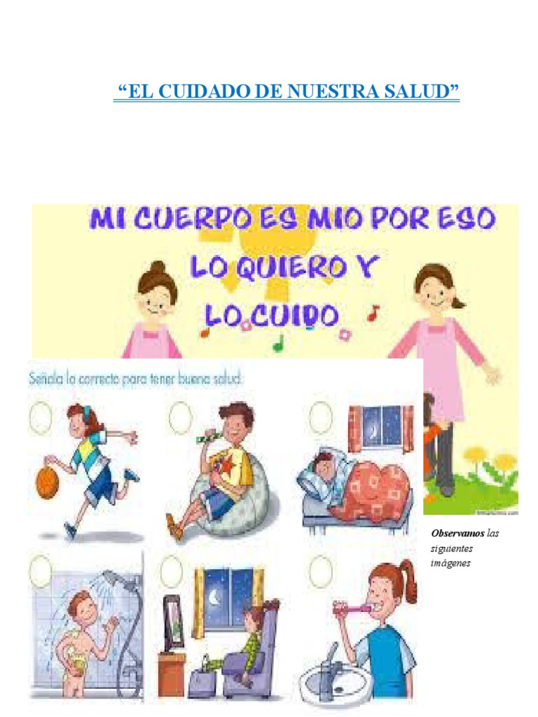 Cuidado de la Salud y Hábitos Saludables | PDF | Dieta saludable ...