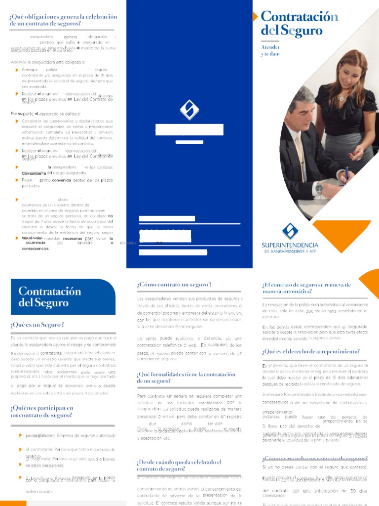 Triptico Contratacion de Seguro | PDF