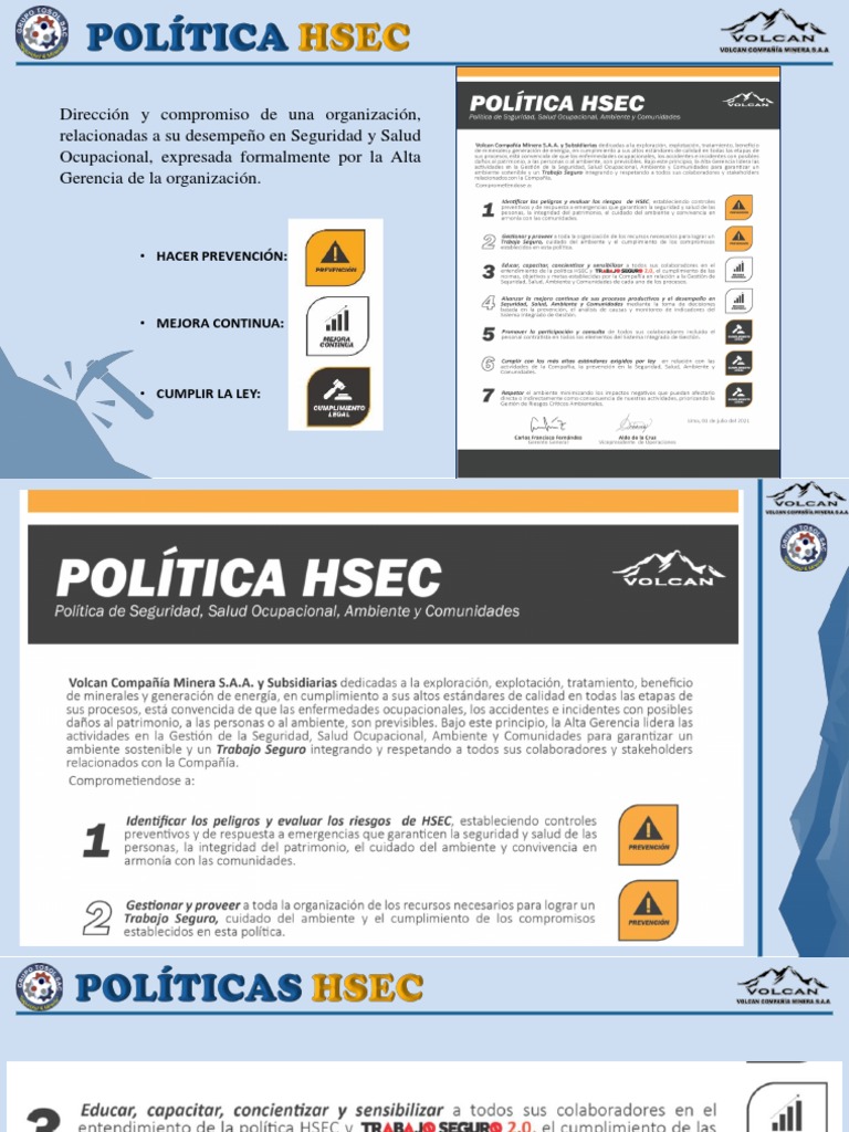 Politica Hsec | PDF | Crecimiento personal y profesional
