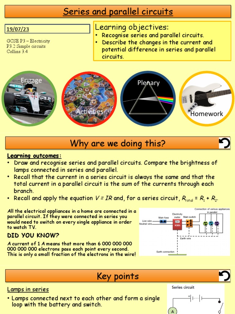 GCSE Electricity: Series & Parallel Circuits | PDF | Series And ...