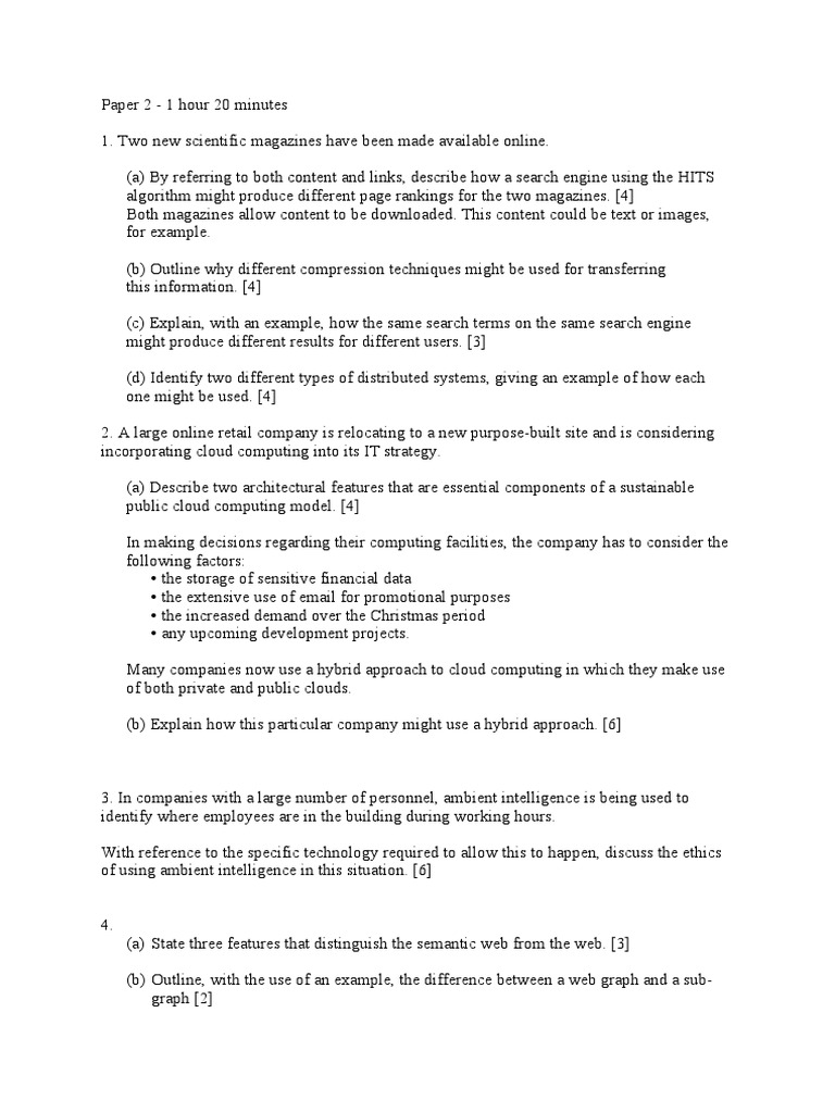 Paper 2 Web Science Sample | PDF | Cloud Computing | World Wide Web