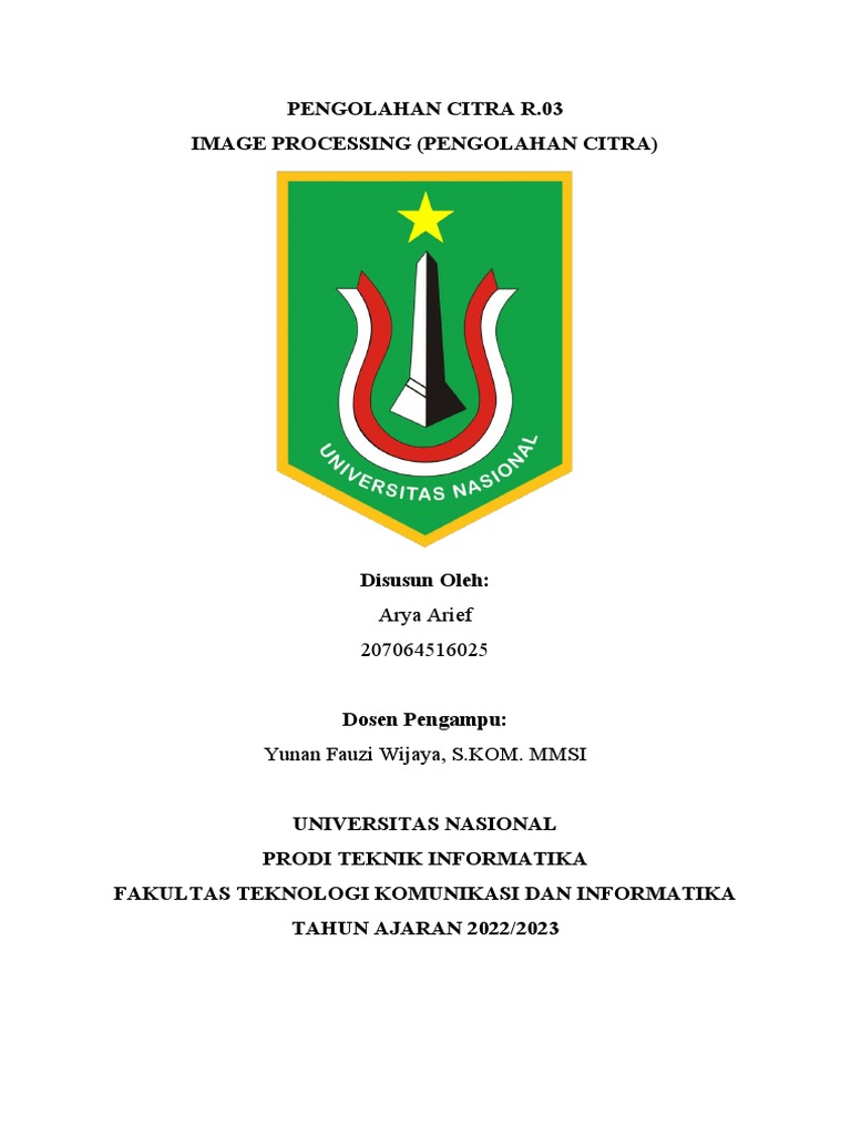 Image Processing (Pengolahan Citra) | PDF