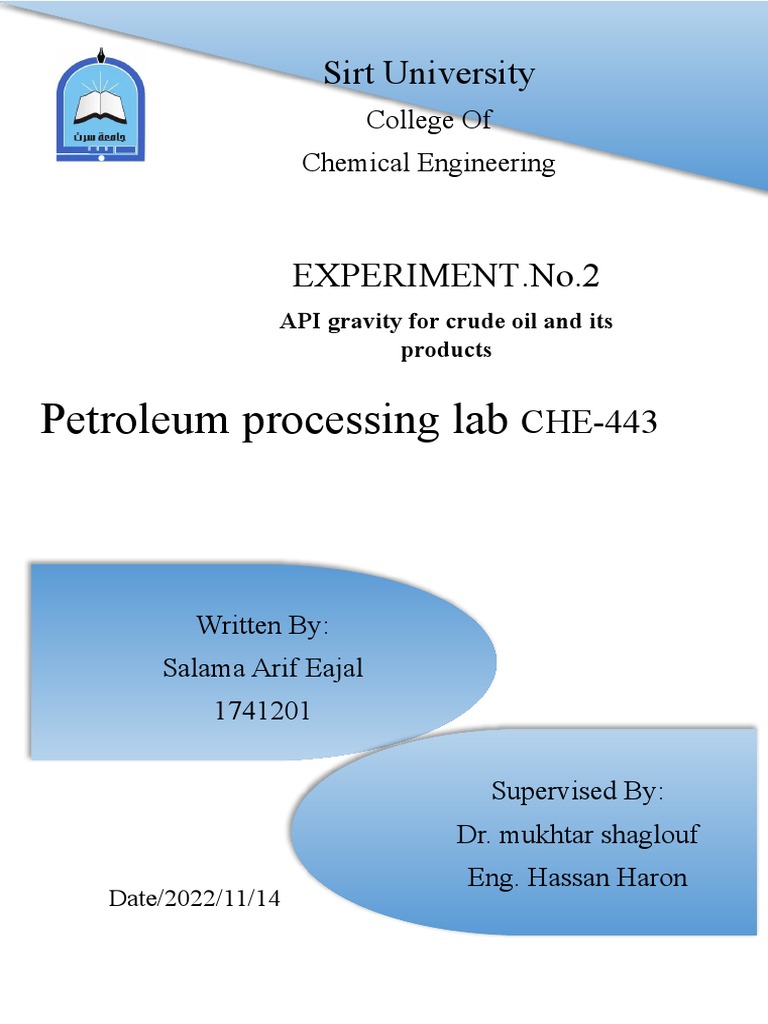 Lab 2 | PDF | Petroleum | Physical Sciences