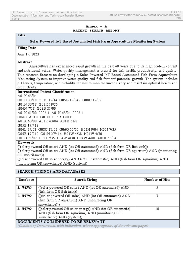 23-06-20 Group-05 Patent Search | PDF | Internet Of Things | Surveillance