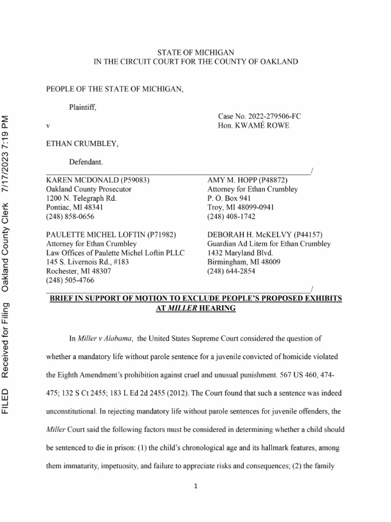 Ethan Crumbley Attorneys Want To Block Graphic Videos, Images From ...