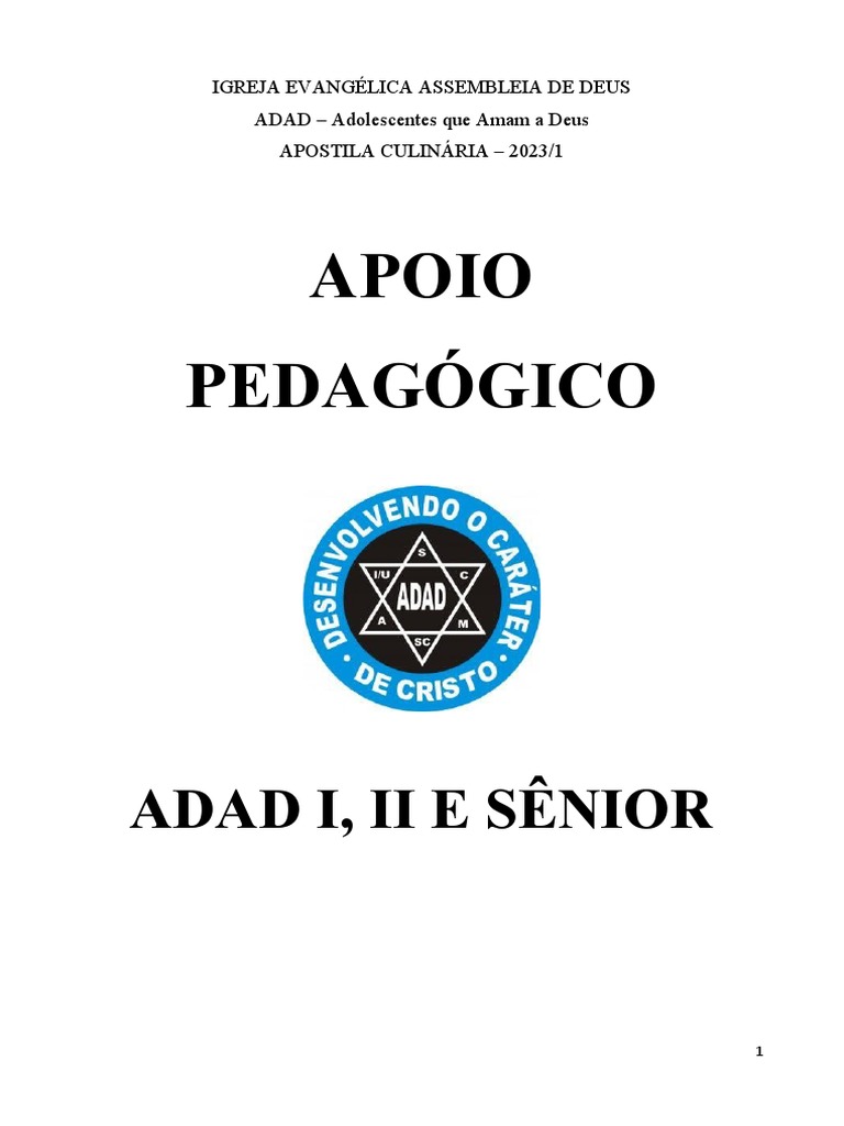 Op Culinaria - Adad 1 e 2 | PDF | Bíblia | Alimentos