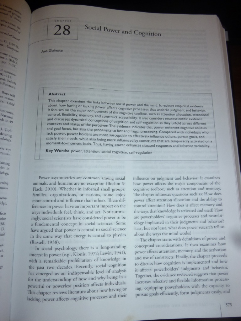 Oxford Social Cognition Cap 28 | PDF