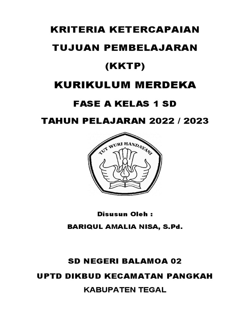 KKTP Kelas 1 | PDF