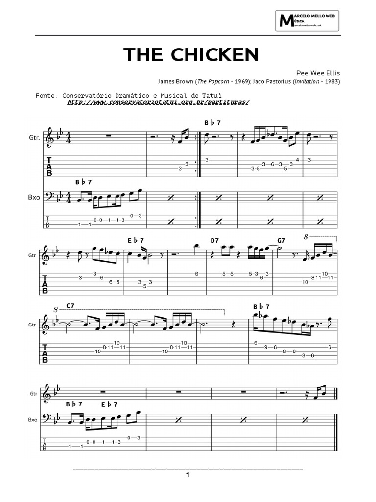 Jaco Pastorius Thechicken | PDF | Arte