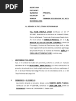 Modelo de Escrito Devolucion de Notificacion | PDF | Demanda judicial | Justicia