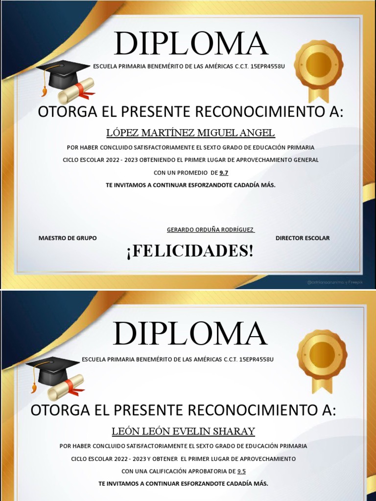 Diplomas 2023 | PDF