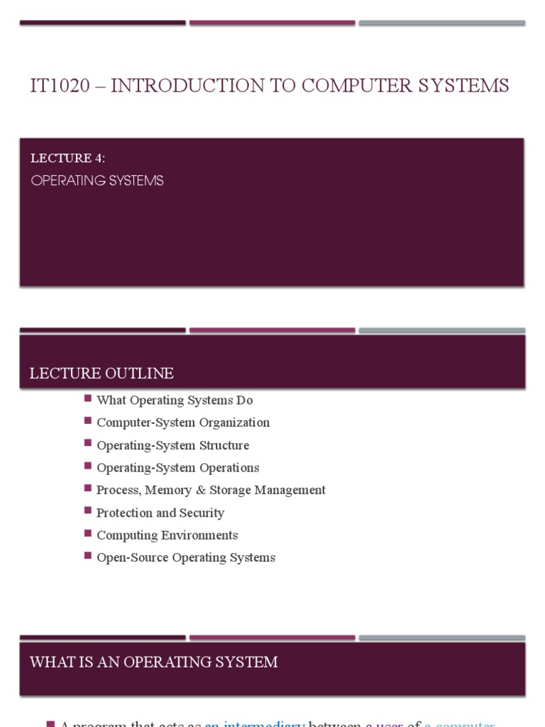 Overview of Operating Systems Concepts | PDF | Operating System | Cloud Computing